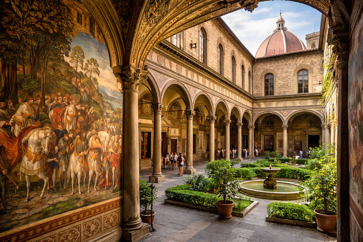 Palazzo Medici Riccardi en Florencia: historia, frescos y visita